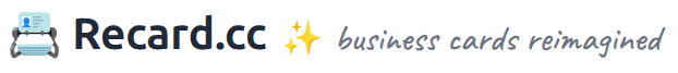 Recard – business cards reimagined